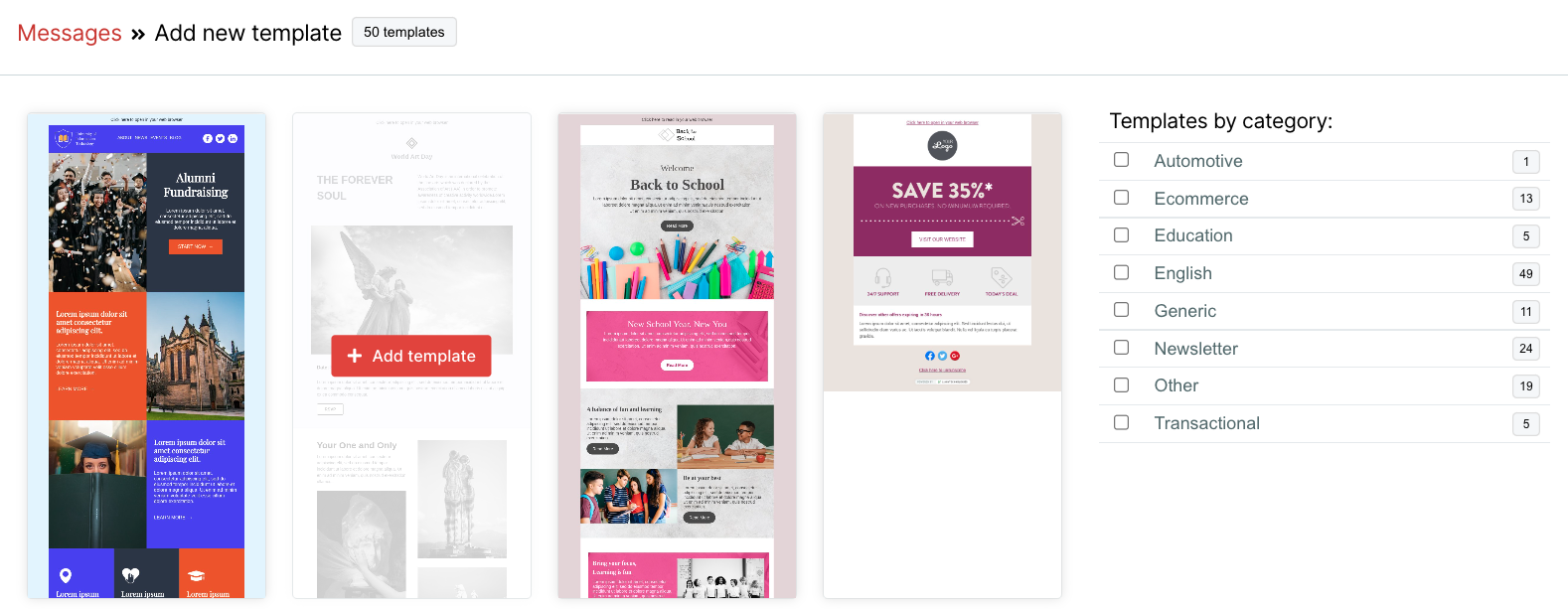 Creating and editing a newsletter (Template Editor) – Support site