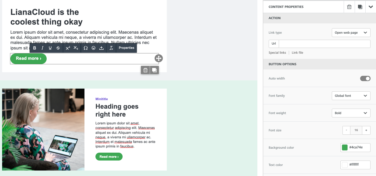 Creating and editing a newsletter (Template Editor) – Support site