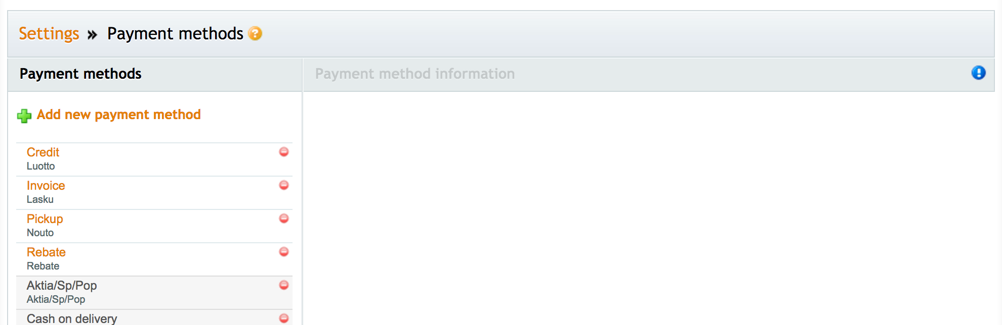 Payment methods – Support site