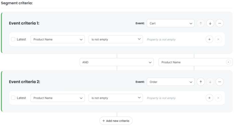 Add new segment – Support site